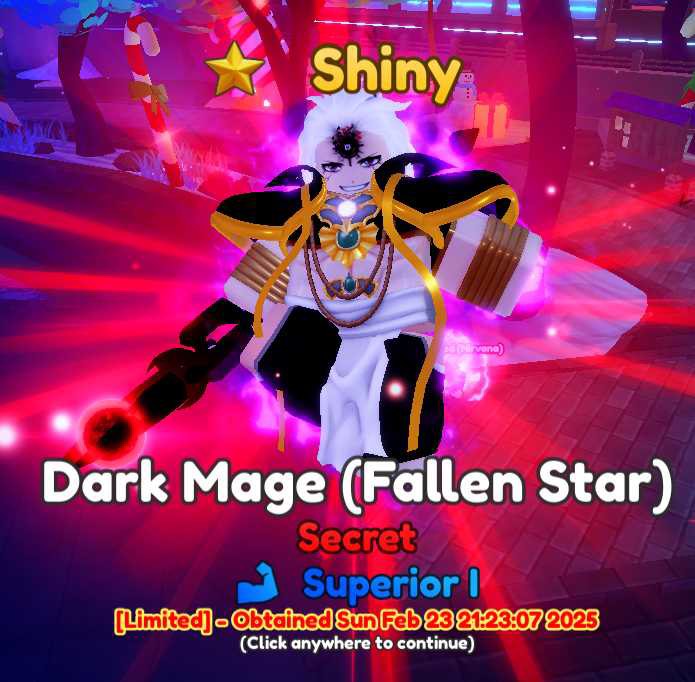 Shiny dark mage evo/anime adventure/aa, 電子遊戲, 電子遊戲, 其他 - Carousell