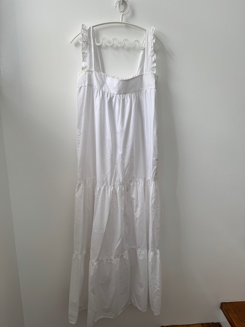Shop Nita Maxi White Dress, Women's Fashion, Dresses & Sets, Dresses on Carousell
