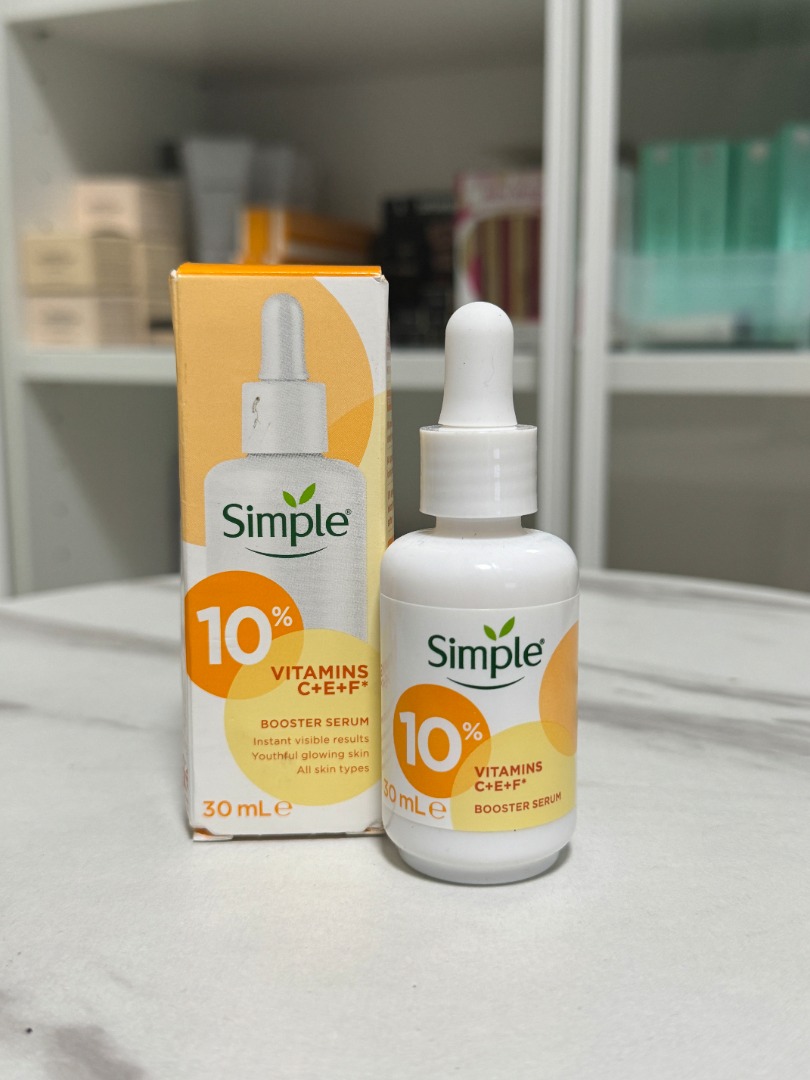 SIMPLE Booster Serums | Niacinamide | Vitamin C + E + F, Beauty ...