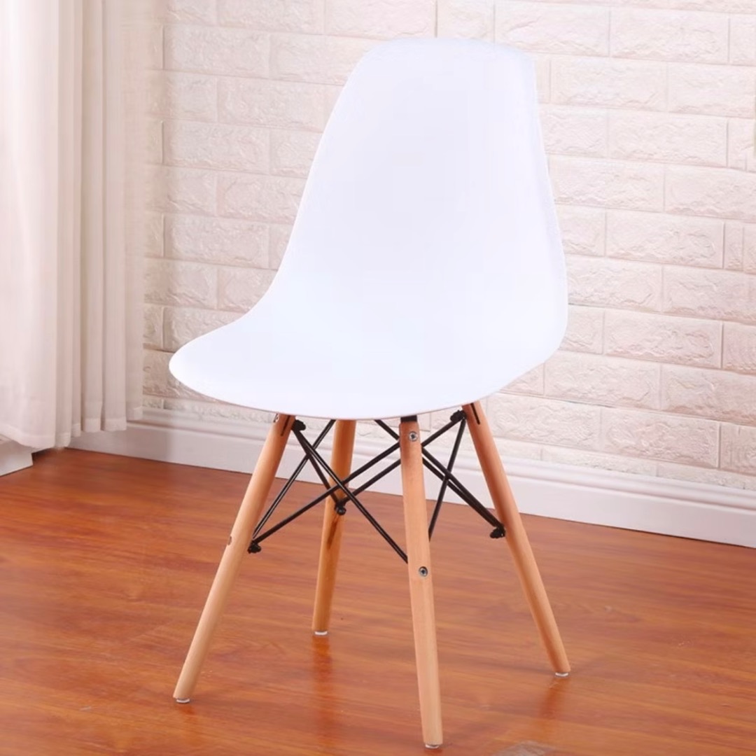 Simple Dining Chair | Ergonomic Side Chair For Dining | Wooden Leg ...