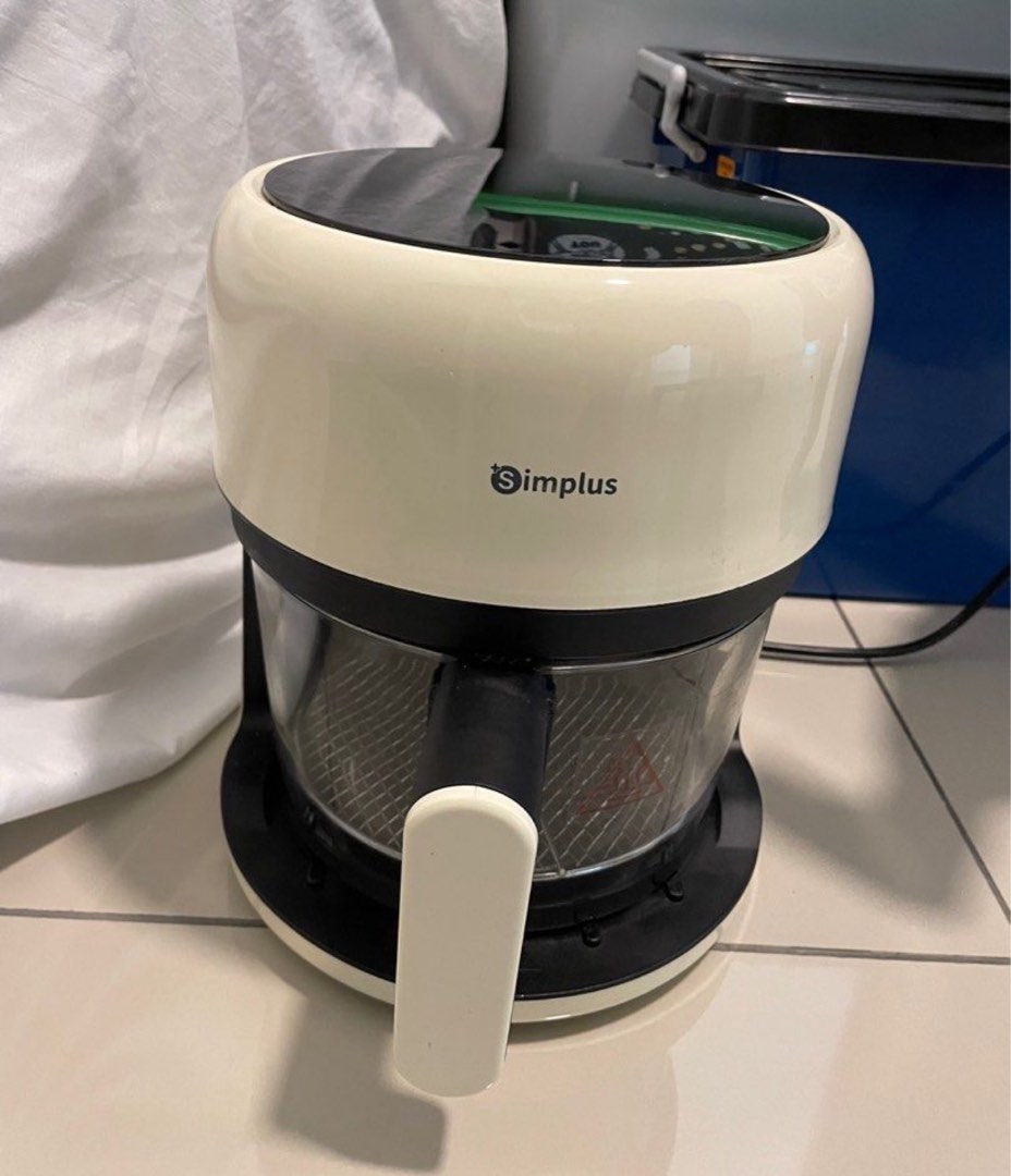 Simplus Air Fryer 4.5L 1200W Home Panoramic Visual Window Touch Control Multi-function, TV ...