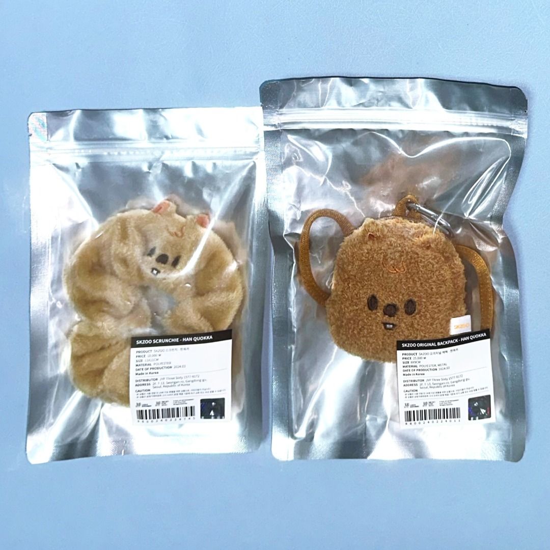 Stray Kids SKZOO Han Quokka Scrunchie Original Backpack Magic School ...