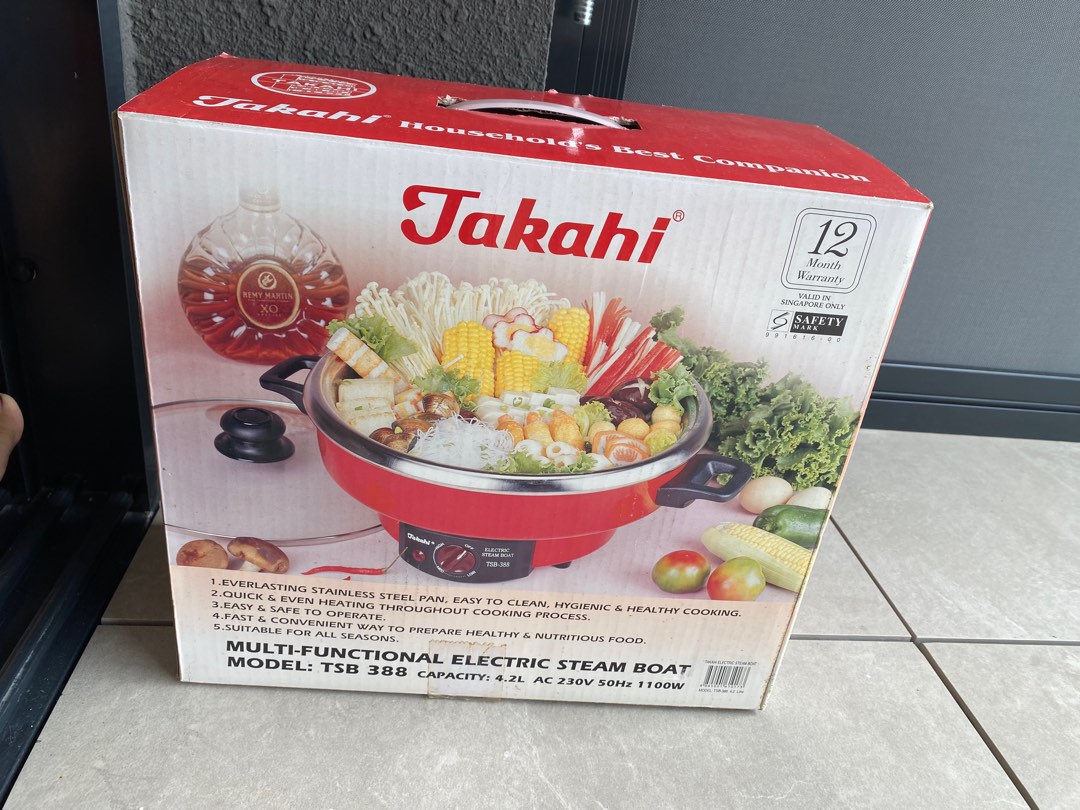 Takahi Multi-Functional Electric Steam Boat (Model: TSB 388), Furniture ...