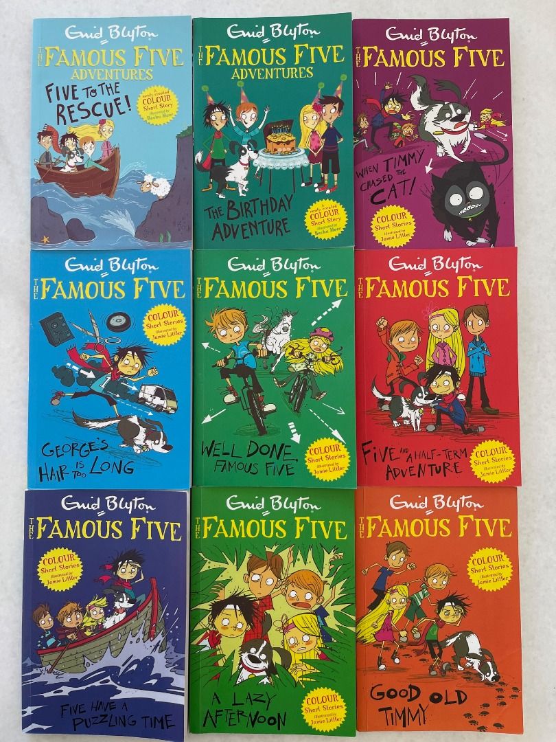 The Famous Five Short Stories by Enid Blyton - set of 9 books, Hobbies ...