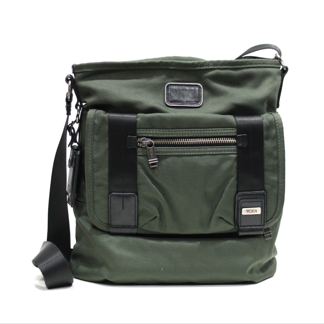 Tumi 22307SPH - Alpha Bravo Green/Spruce Gordon Top Zip Crossbody / Sling bag, Men's Fashion ...