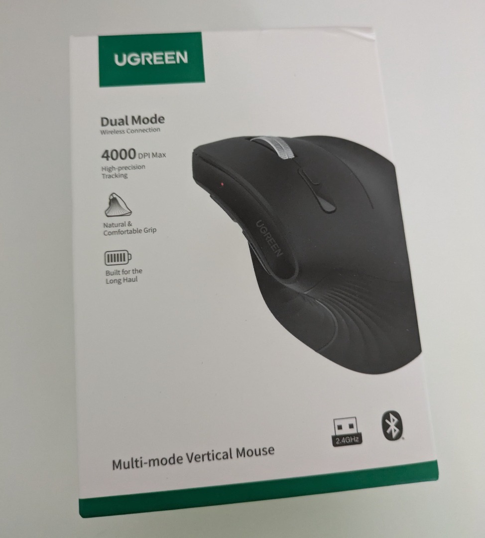 UGREEN MU008 Vertical Ergonomic Wireless Mouse, Computers & Tech, Parts ...