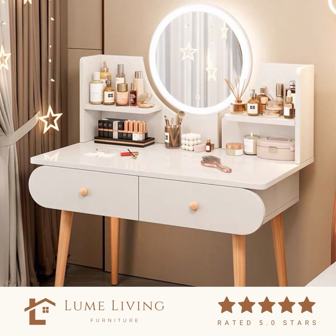 Vanity Table w/ Wardrobe + Mirror ( FREE DELIVERY ), Furniture & Home ...