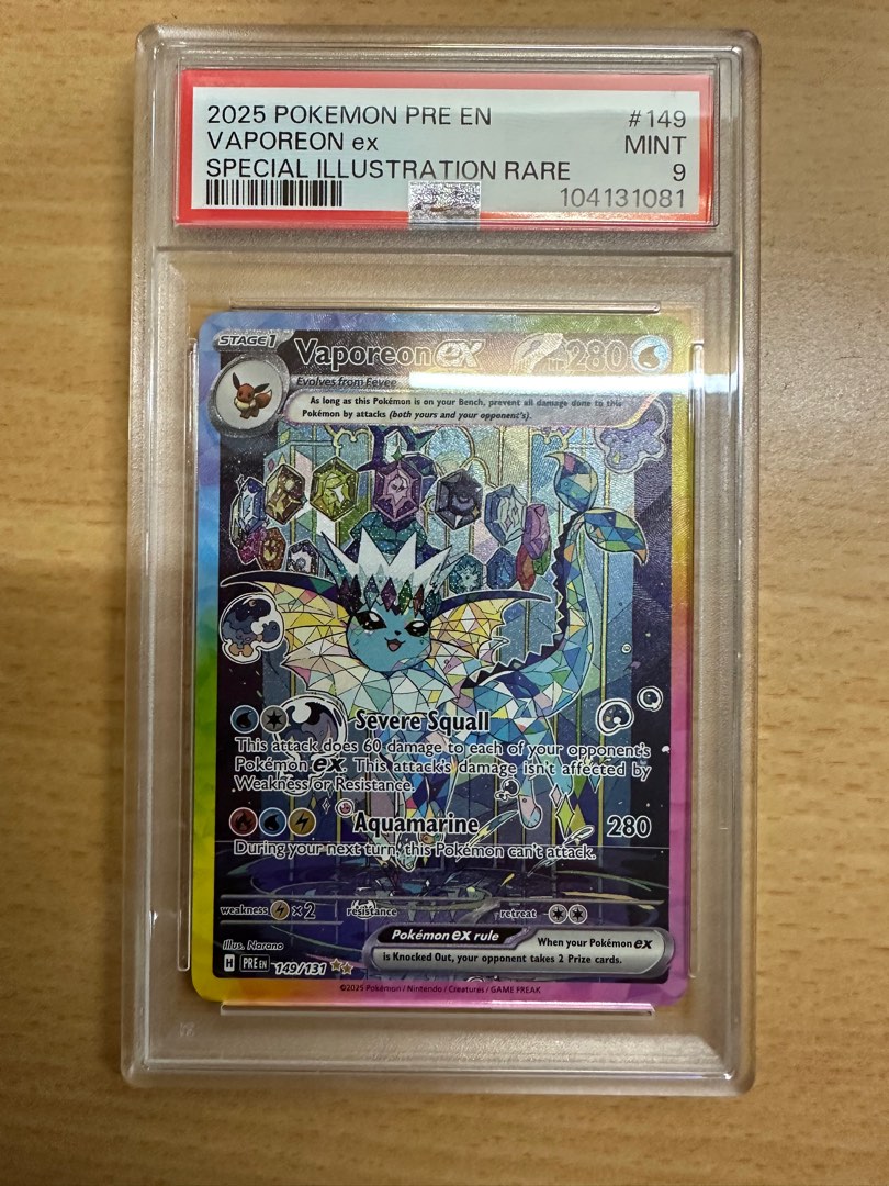 Vaporeon SIR Prismatic Evolutions Pokemon, Hobbies & Toys, Toys & Games ...