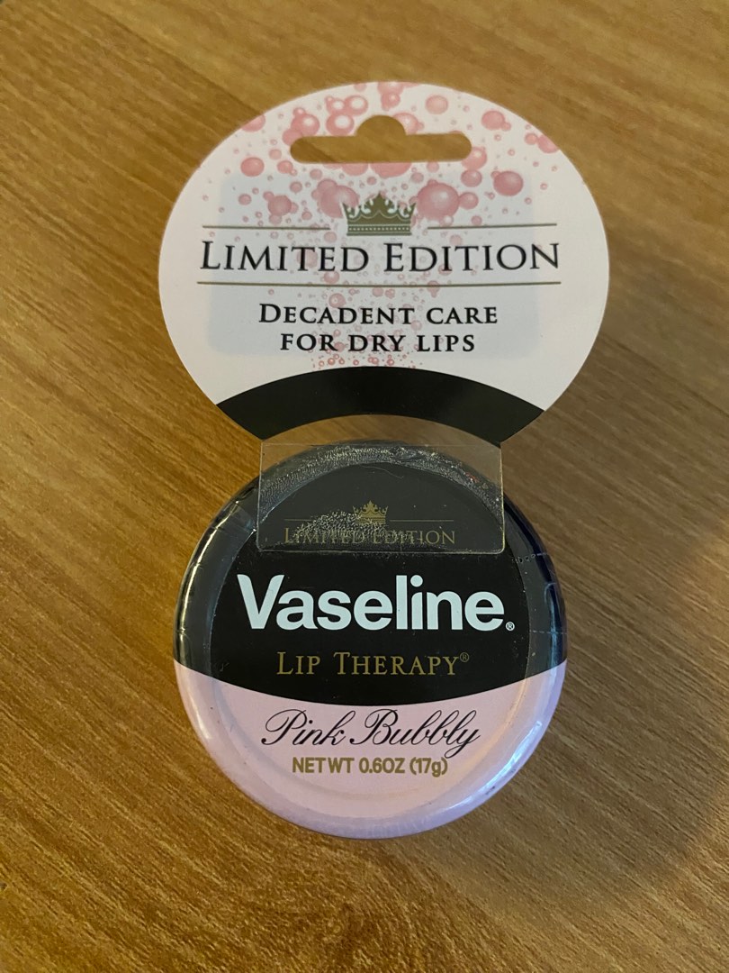 Vaseline lip therapy in pink bubbly 潤唇膏, 美容＆個人護理, 健康及美容 - 皮膚護理, 化妝品 ...