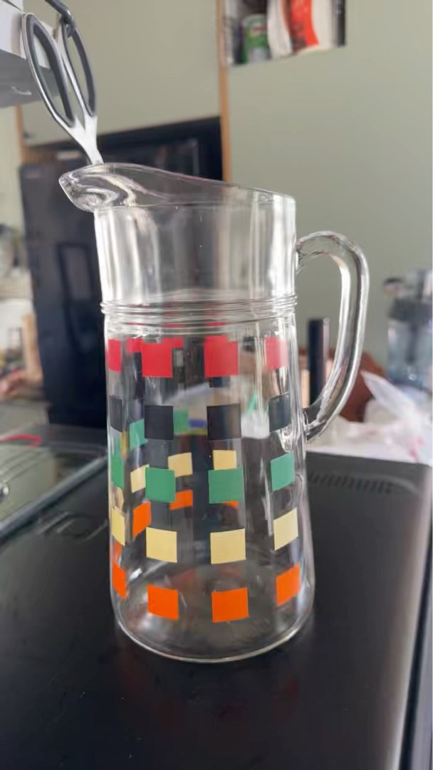 Vintage 60s Glass Pitcher, Furniture & Home Living, Kitchenware ...