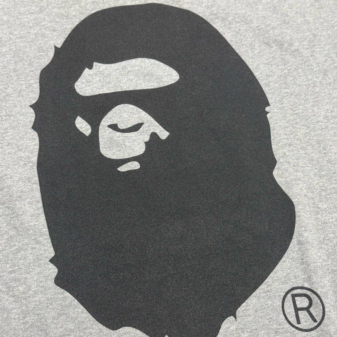 Vintage Bape head mirror print Rare Made in Japan sweatshirt Bathing ...