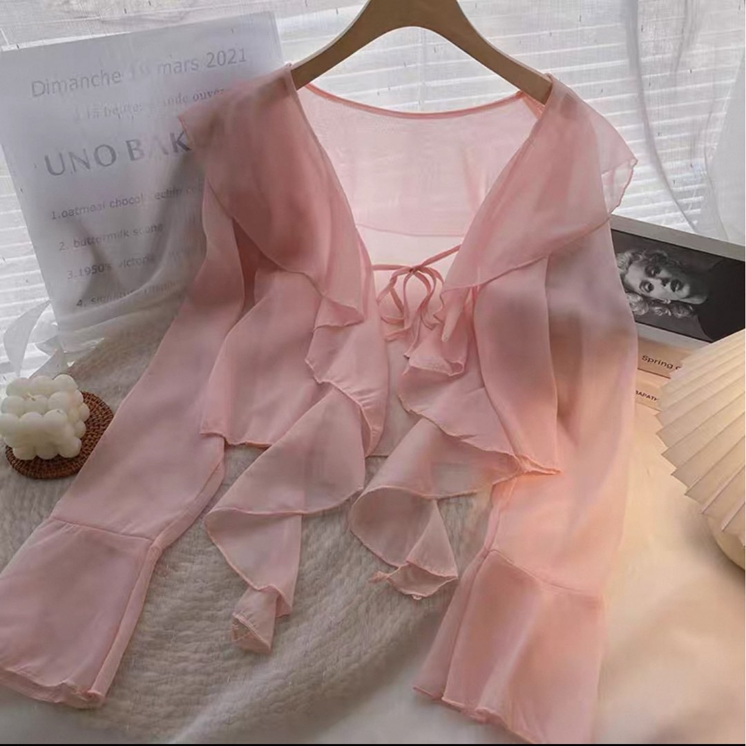 Coquette pink outerwear , Women's Fashion, Coats, Jackets and Outerwear ...