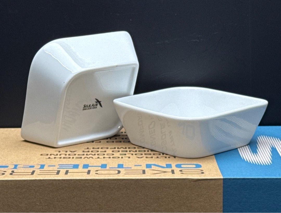 Vintage Singapore Airlines Silk Air Small Triangular Meal Dish ...