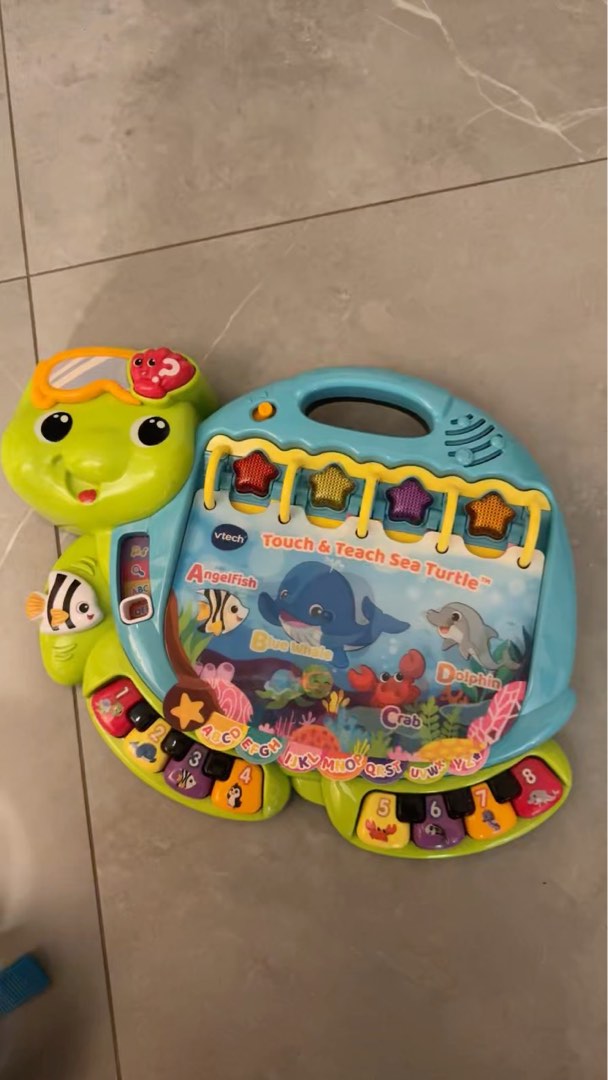 VTech Touch & Teach Sea Turtle Learning Toy, Hobbies & Toys, Toys ...