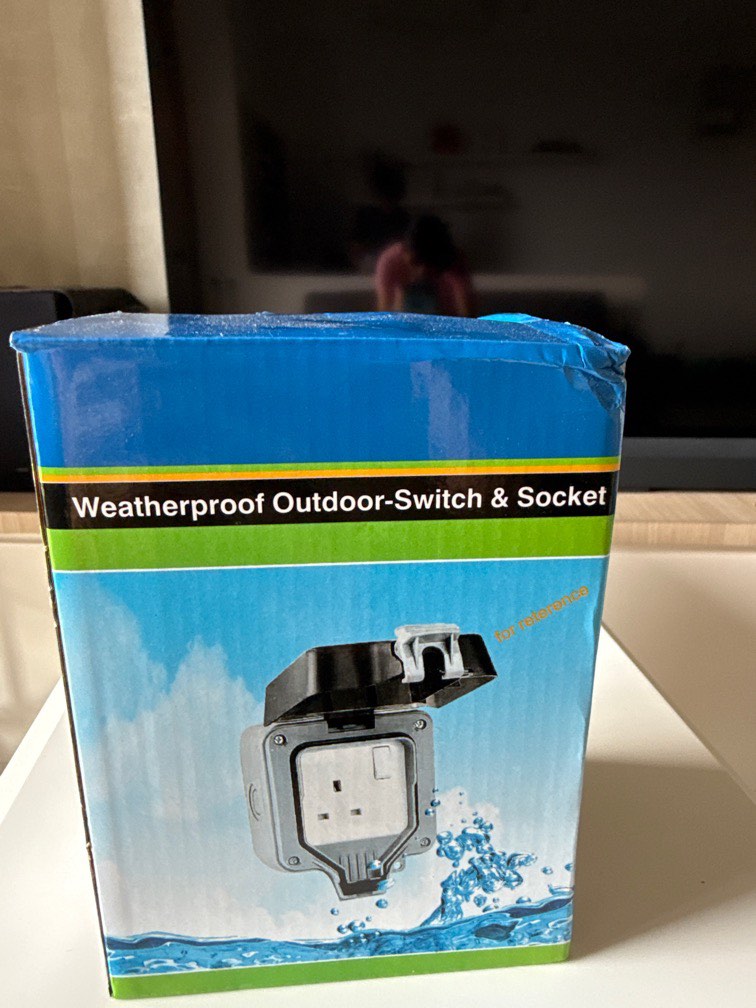 Waterproof outdoor switch and socket, Furniture & Home Living, Outdoor ...