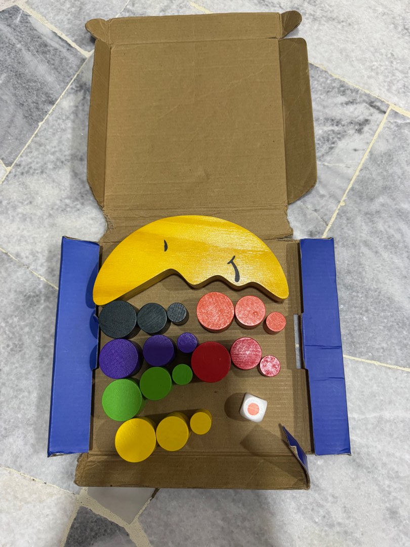 Wooden Moon Balancing Game Stacking Blocks, Hobbies & Toys, Toys ...