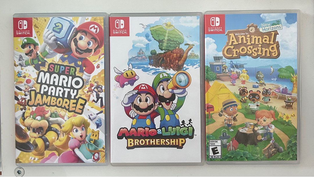 WTS SWITCH GAME super Mario party mario Luigi mansion animal crossing ...