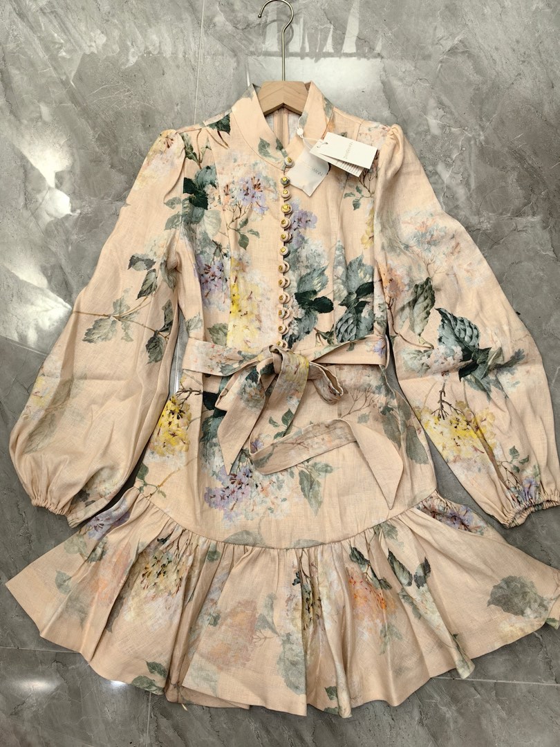 Zimmermann illuminate peplum mini dress, Women's Fashion, Dresses ...