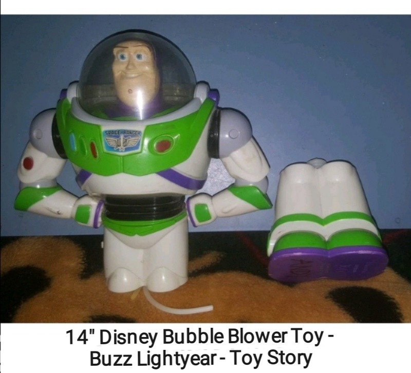 14" Disney Bubble Blower Toy - Buzz Lightyear - Toy Story, Hobbies ...