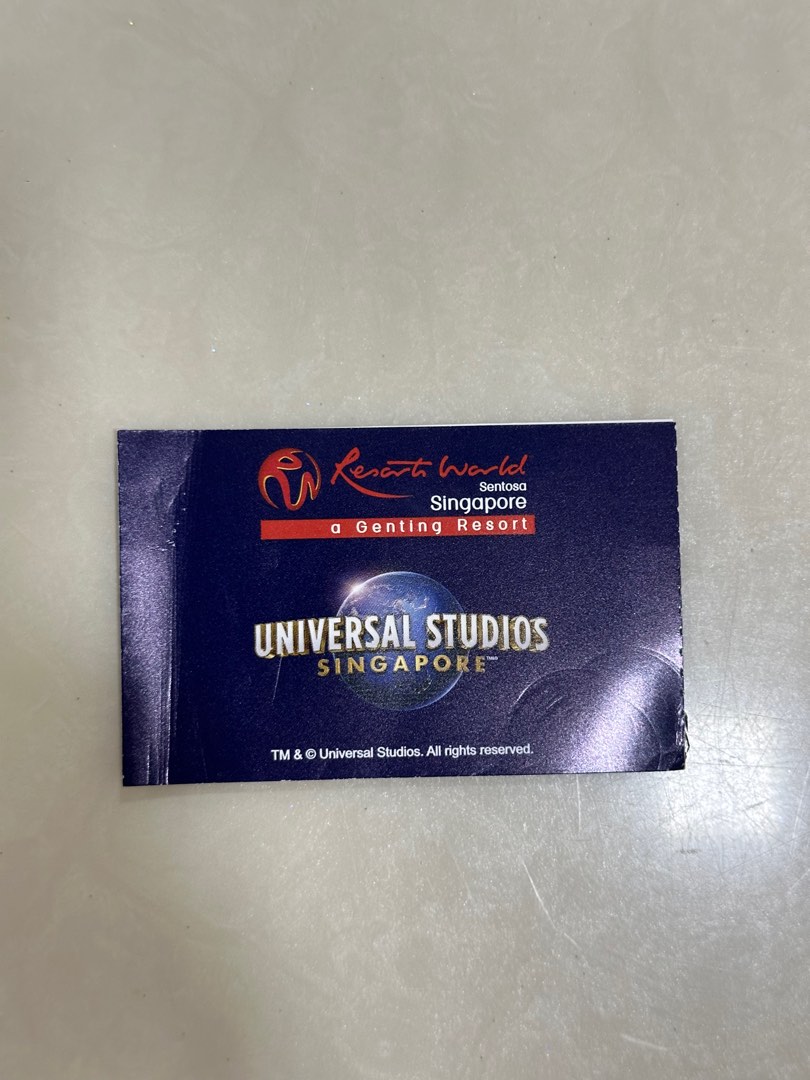 (2 Tickets) USS Universal Studios Singapore Tickets, Tickets & Vouchers ...