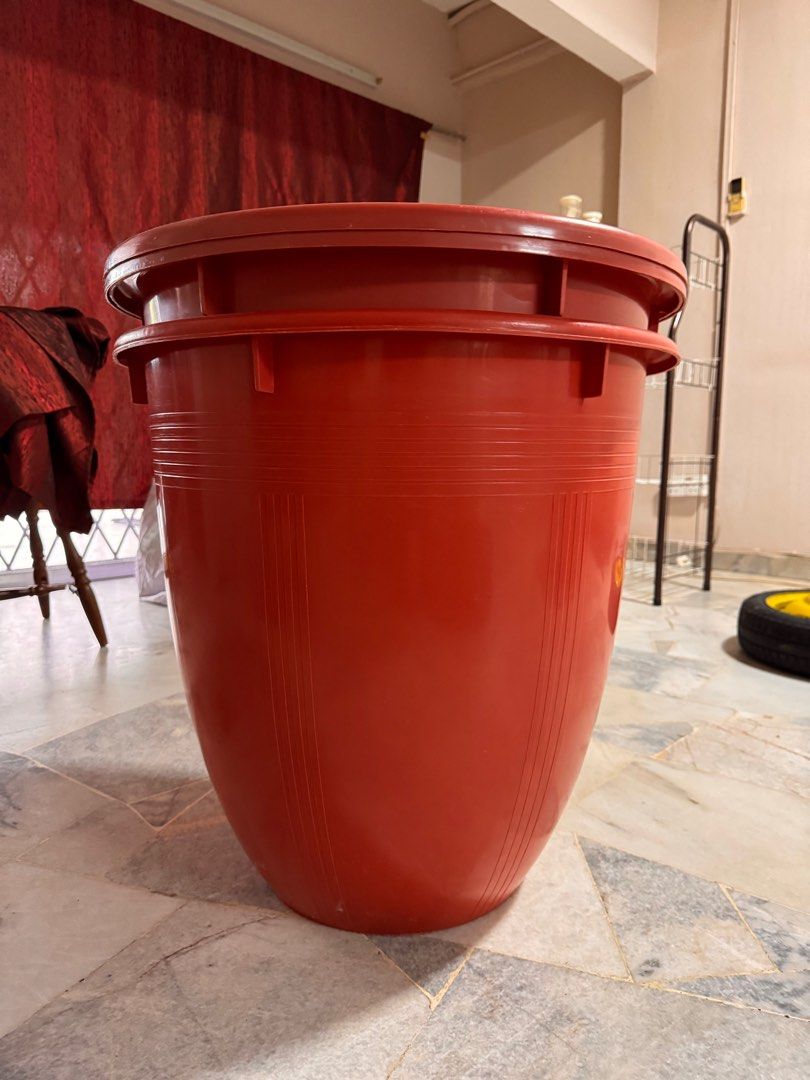 38 Gallon Water Tub /Tong Mandi /Tong Plastik /Water Pail With Cover ...
