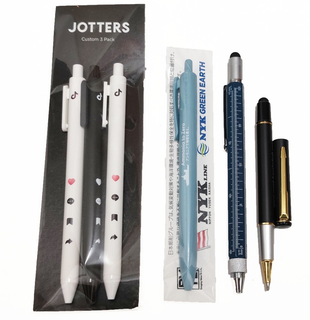 $6 each. Tiktok Jotters toot 3 pen / Uni jetsream NYK line pen / Blue ...