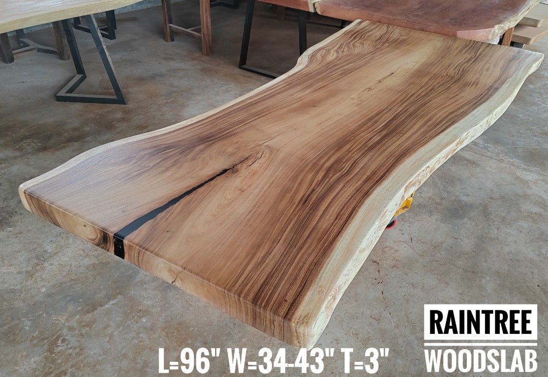 8-10 Seaters 8ft Dining Table Meja Makan Meeting Table - Raintree Solid ...