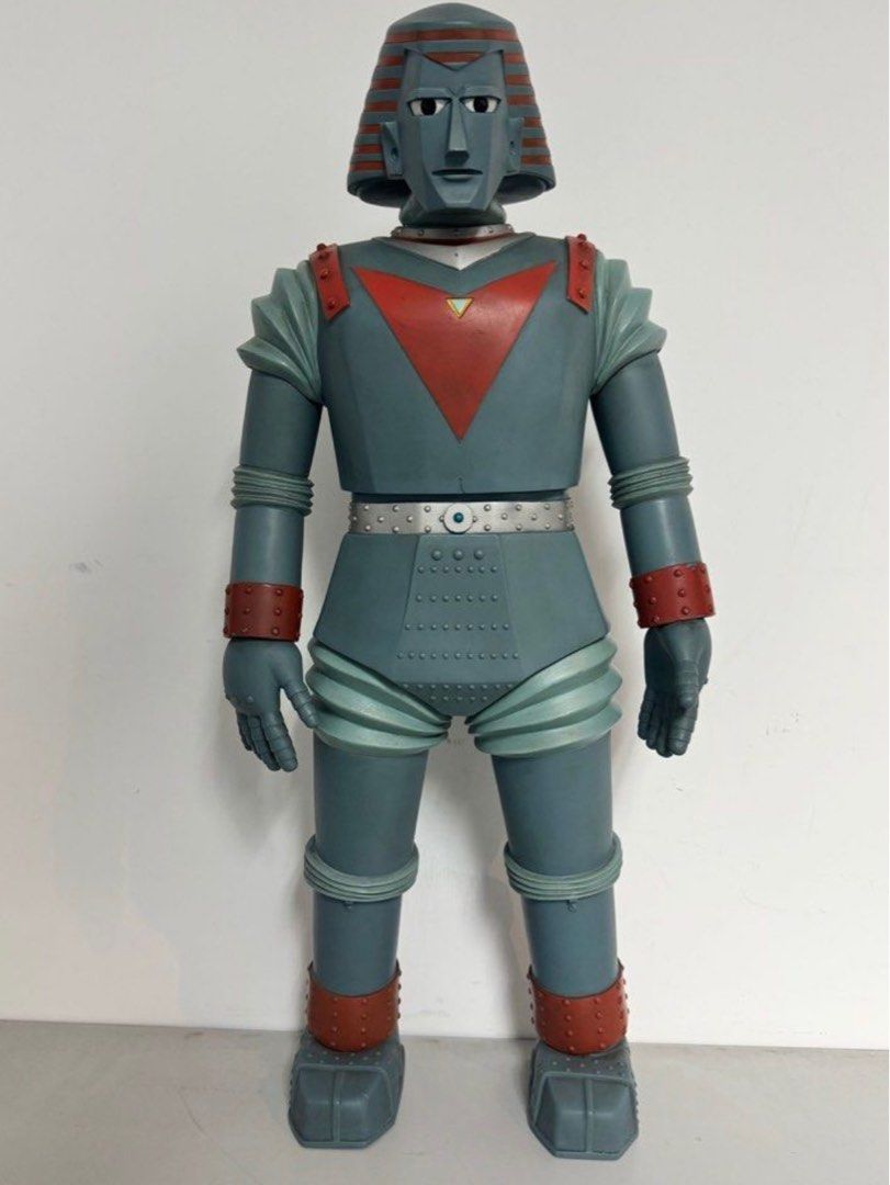 中古 懷舊玩具 巨型 鐵甲人 1998年 大鐵人 古董 玩具 Jumbo 搪膠 大膠 Marmit Giant Robot 正版 特攝 巨型大膠 模型 擺設 figure 昭和, 興趣及遊戲 ...