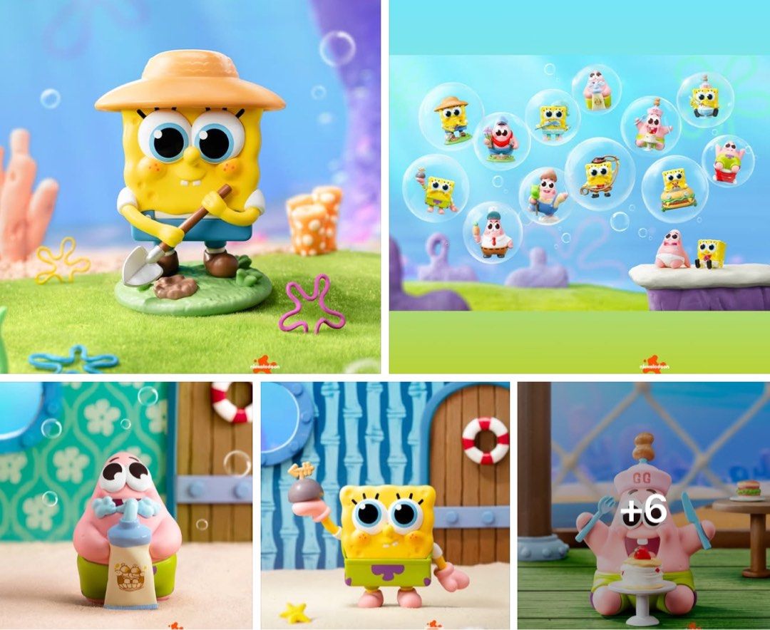 散賣/原盒 海綿寶寶 好朋友 系列 場景 best friend 25週年 系列 派大星 SpongeBob FIGURES POP MART ...