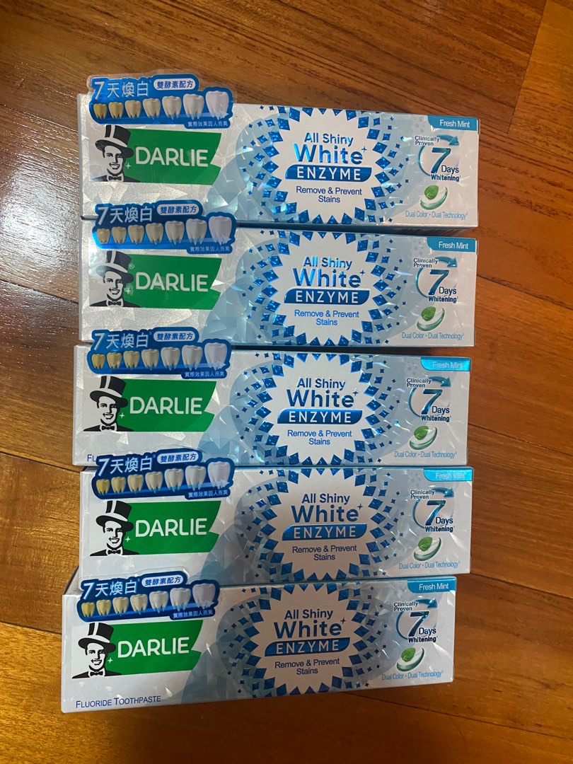 黑人牙膏 牙膏 toothpaste Darlie 全亮白極緻酵素牙膏（清新薄荷）, 傢俬＆家居, 浴室、廚房用品配件 - Carousell