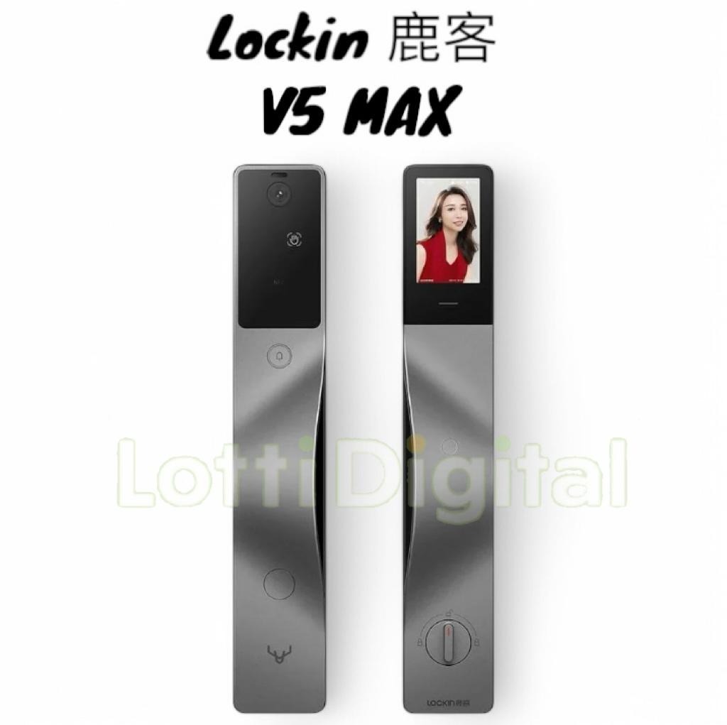 港行實店現貨 鹿客 LOCKIN V5 Max 9 合 1 掌靜脈 電子鎖 連基本安裝, 傢俬＆家居, 保安及門鎖 , 門鎖、門、閘 ...