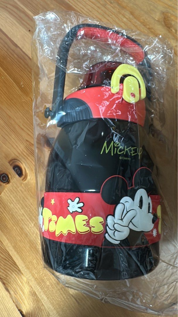 迪士尼 Disney Mickey Mouse 1000ml Vacuum Flask 1公升 保溫水壺, 其他, 其他 - Carousell