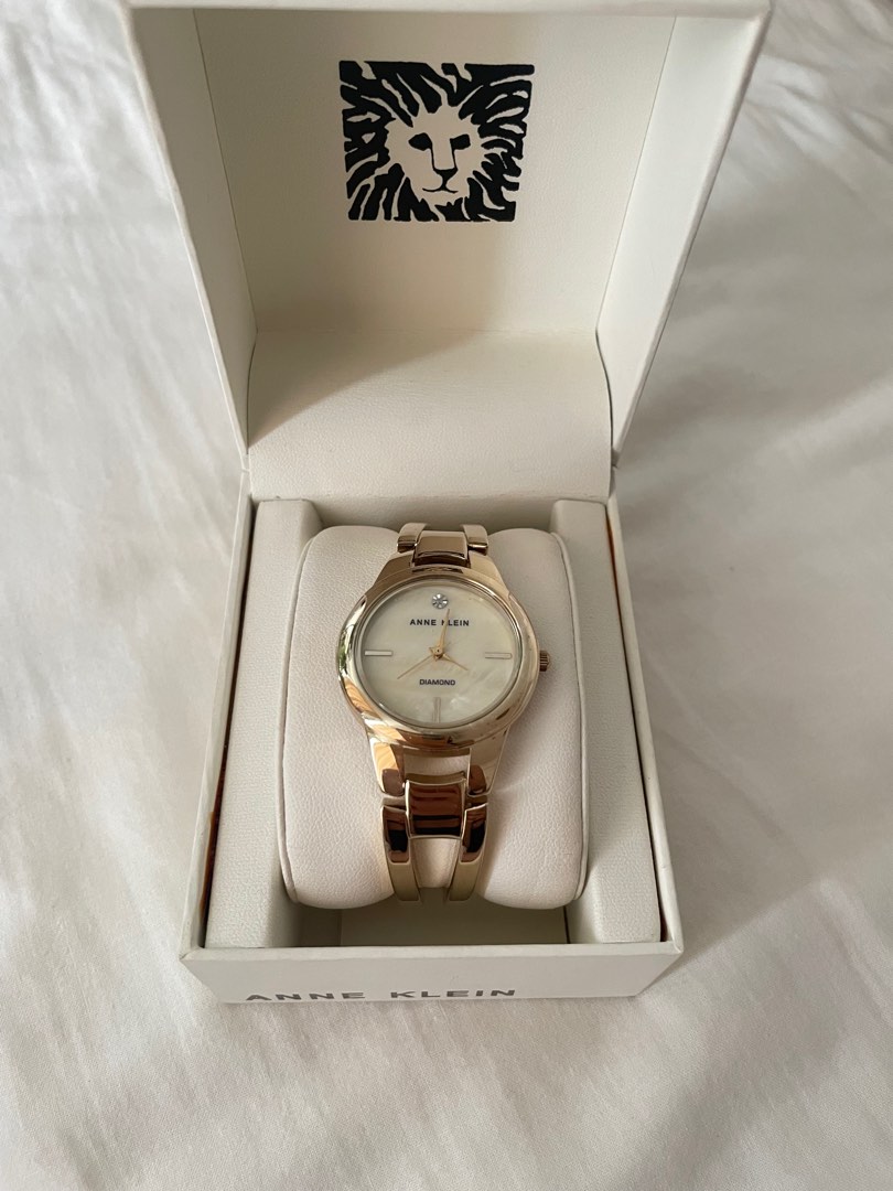 Anne Klein - Gold Watch Genuine Diamond Collection, Women's Fashion ...