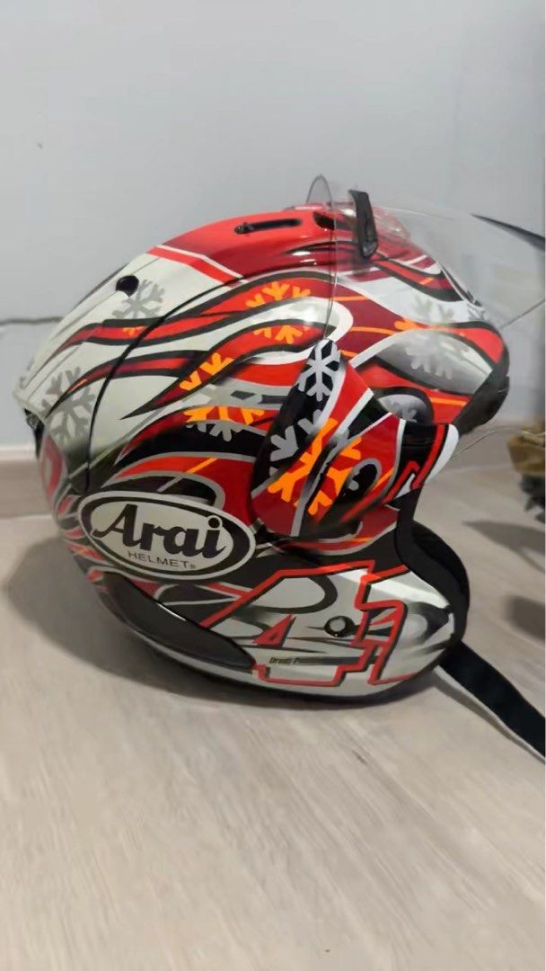 Arai Tsr copy Ram 4 HAGA GP helmet Size L/Arai logo NOT sticker/Comes ...