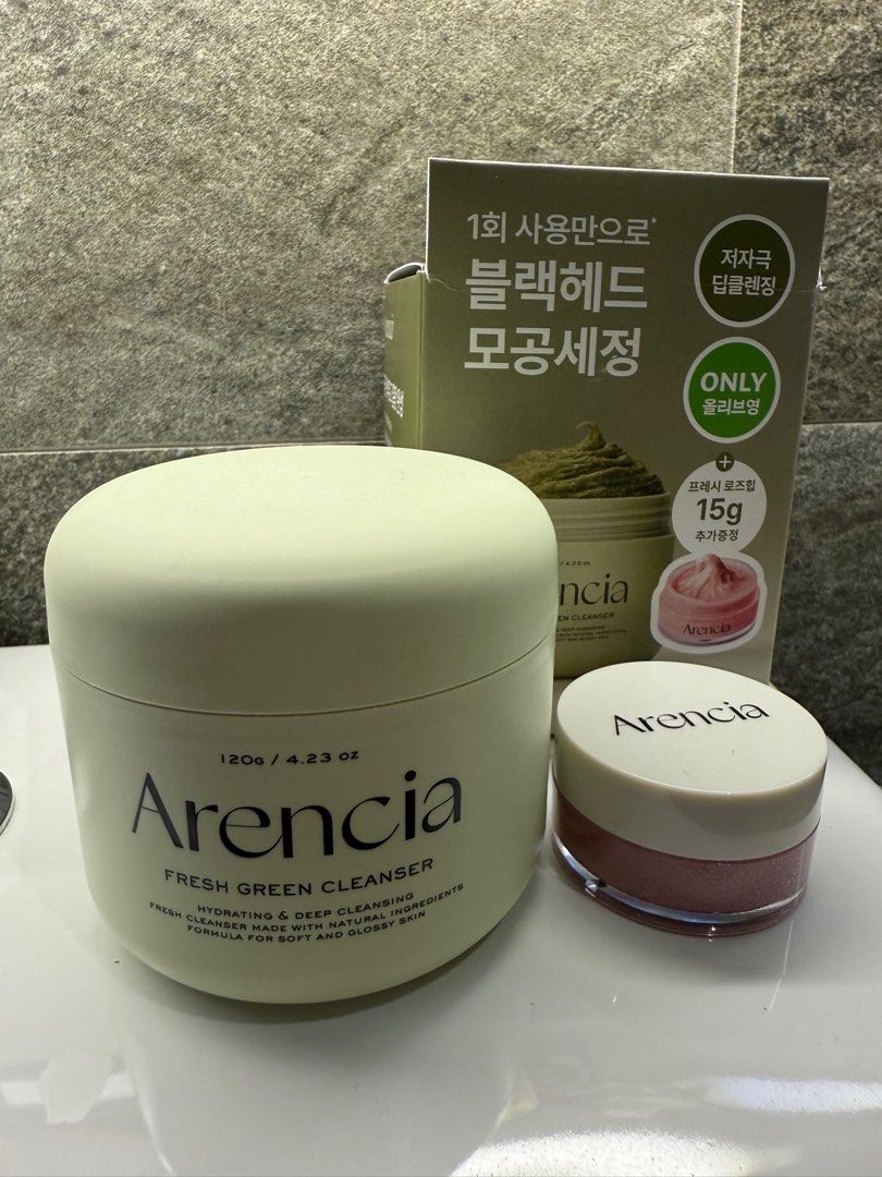 Arencia Fresh Green Cleansing Cream 120g + 15g Rice Cake Cleansing ...