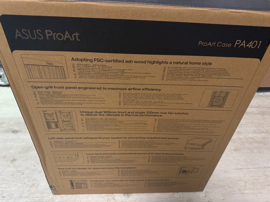 ASUS PA401 ATX case Wood Edition, 電腦＆科技, 桌上電腦 - Carousell