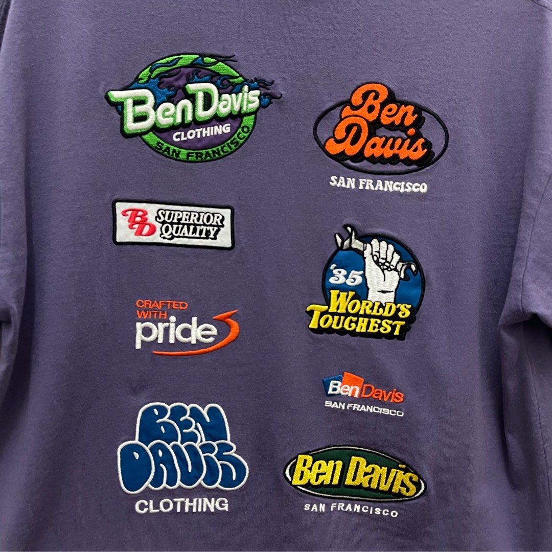 Ben Davis Oversize All Logo Shirt, Men's Fashion, Tops & Sets, Formal ...