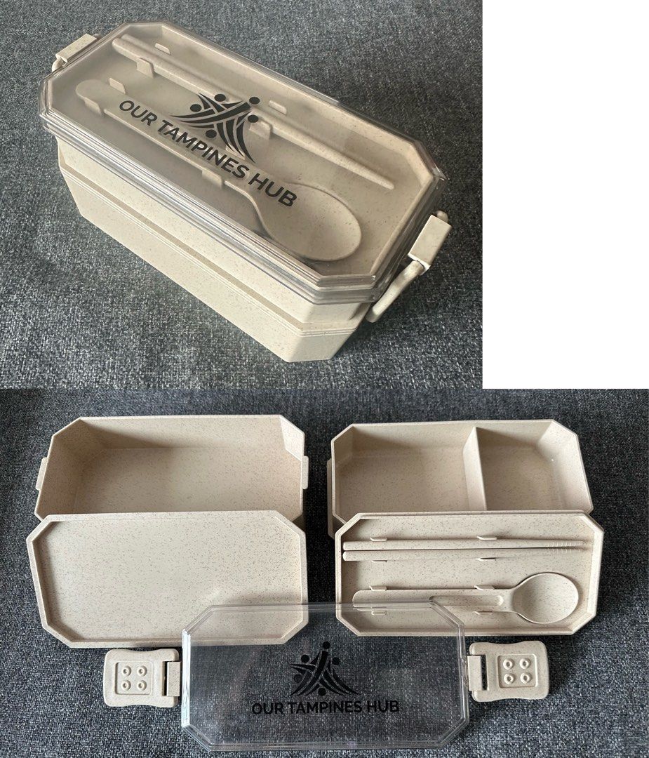 BRAND NEW Eco-Friendly Duo Stack Lunch Bento Meal Box Container ...