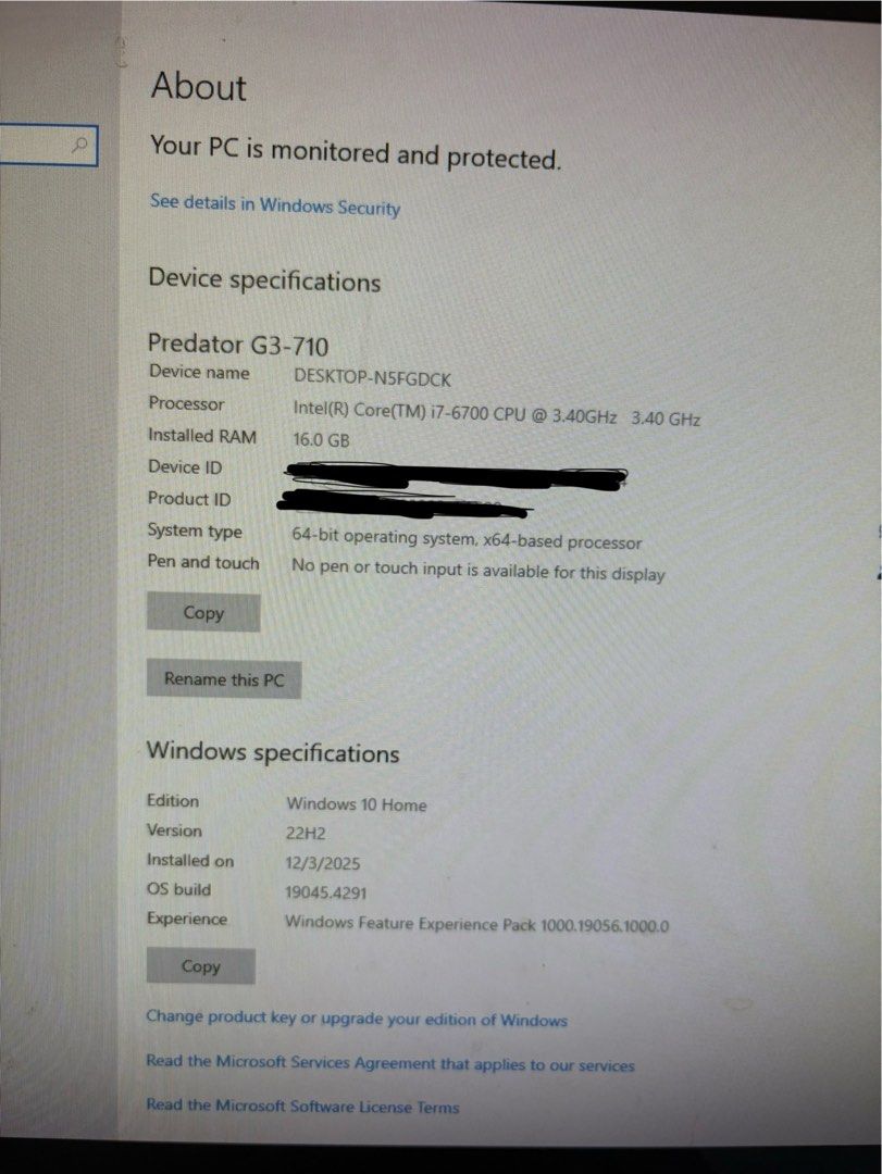 Budget gaming PC - Predator G3-710 with GeForce GTX 970, Computers ...