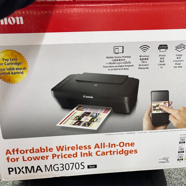 Canon pixma printer model MG 3070S wireless wifi, Computers & Tech ...