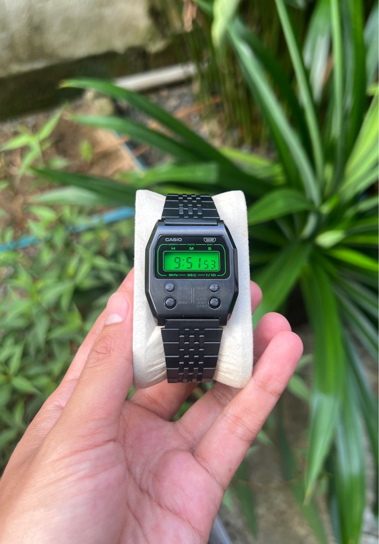 Casio A1100B-1D vintage casio a1100, Men's Fashion, Watches ...