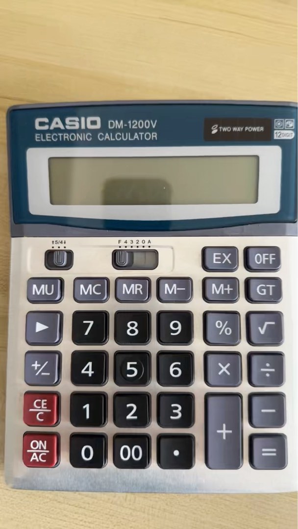Casio DM-1200V Electronic Calculator, Computers & Tech, Office & Business Technology on Carousell