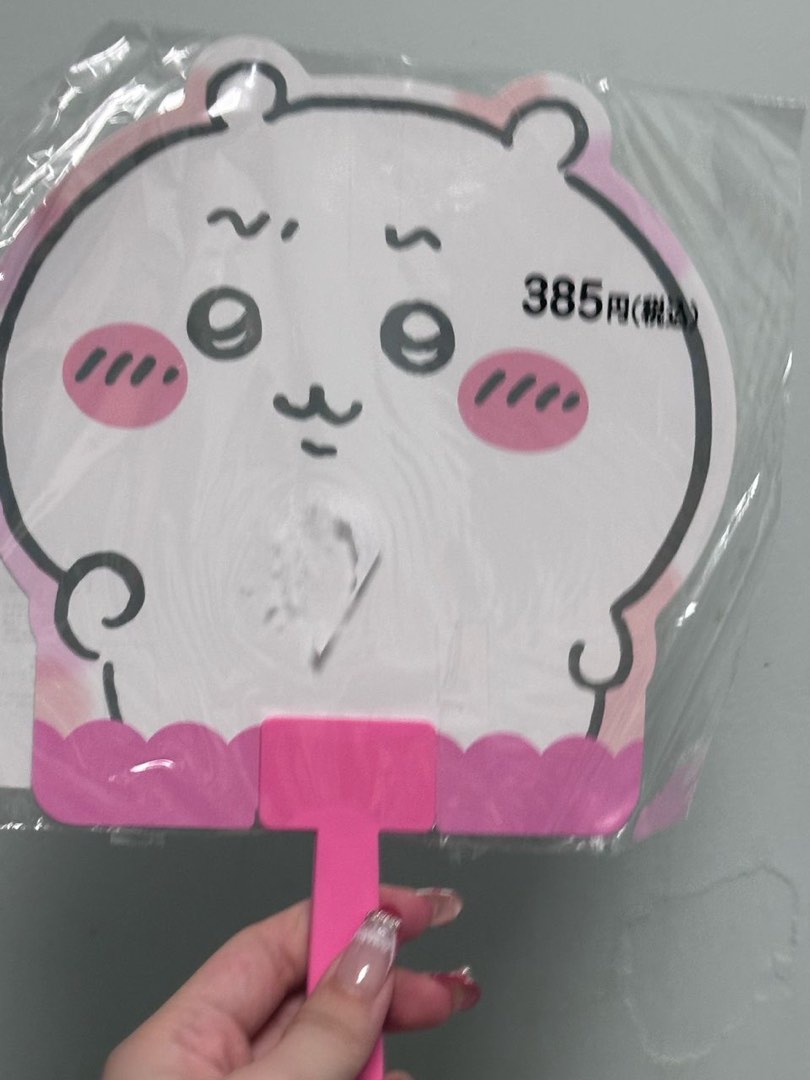 Chiikawa paper fan, Hobbies & Toys, Toys & Games on Carousell