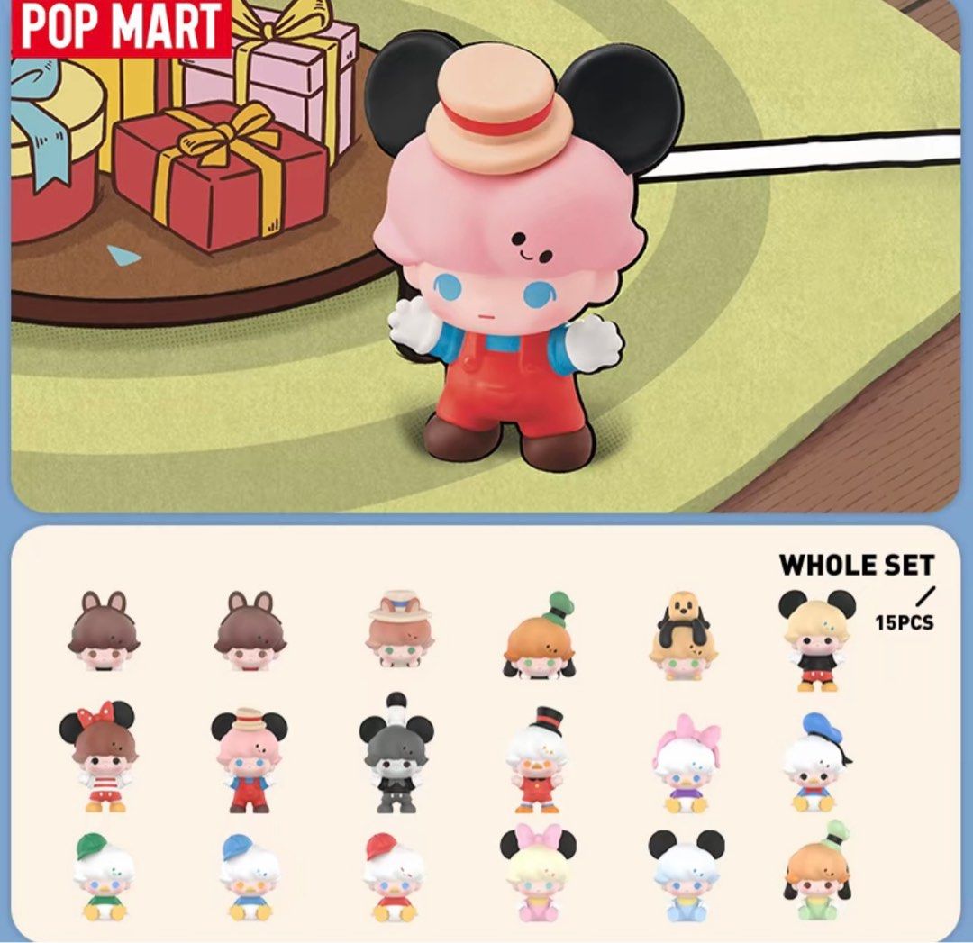 Choose design authentic popmart pop bean dimoo world x Disney Mickey ...
