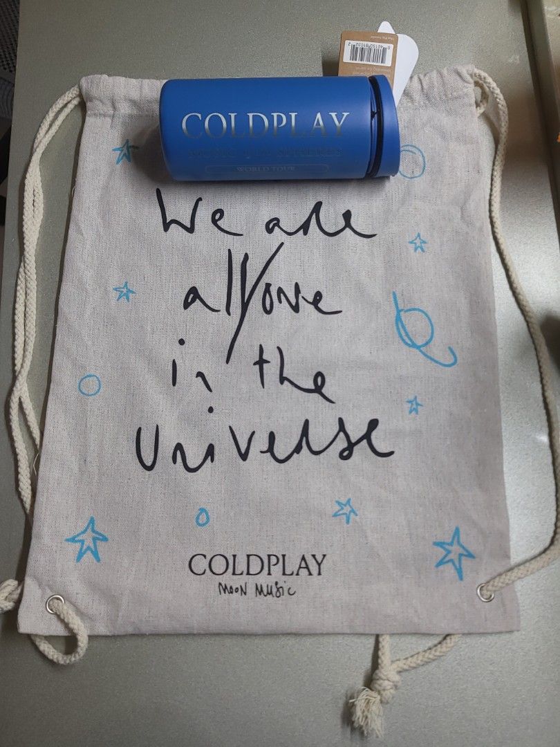 COLDPLAY MUSIC of the SPHERES VIP Gift set 12oz Flip Traveler, 徵收 ...