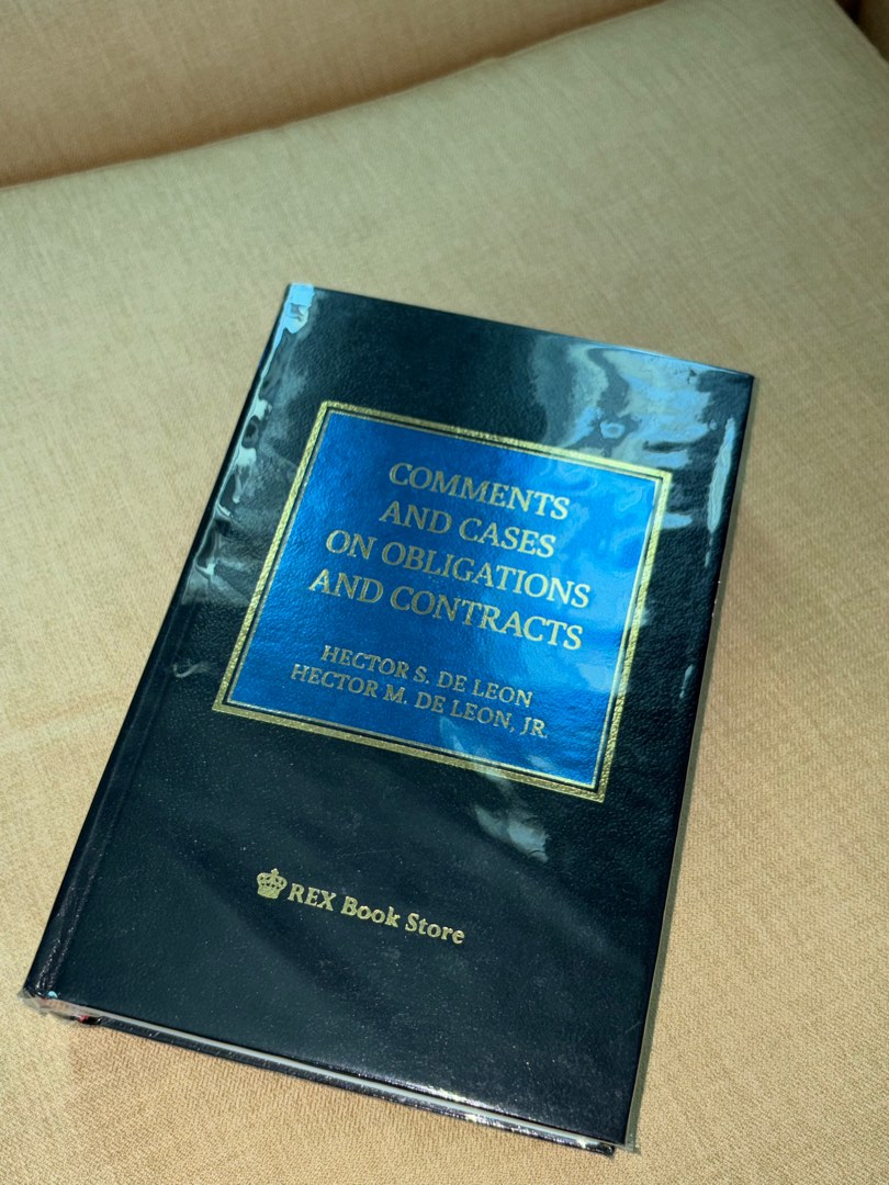 De Leon Book on Obligations and Contracts 2019, Hobbies & Toys, Books ...