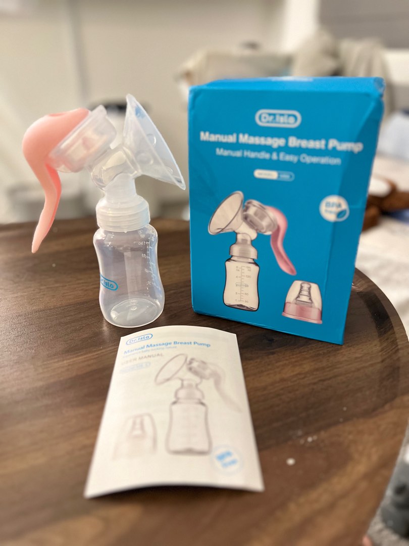 Dr. Isla Manual Breast Pump with teats / screw cover / bottle cap ...