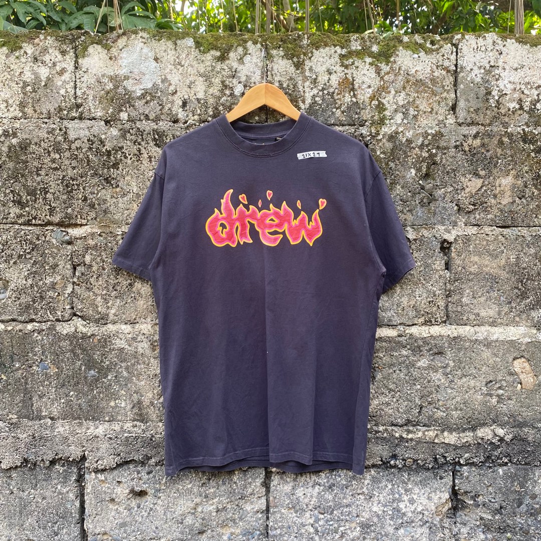 DREW FIRE SCRIPT, Men's Fashion, Tops & Sets, Tshirts & Polo Shirts on ...