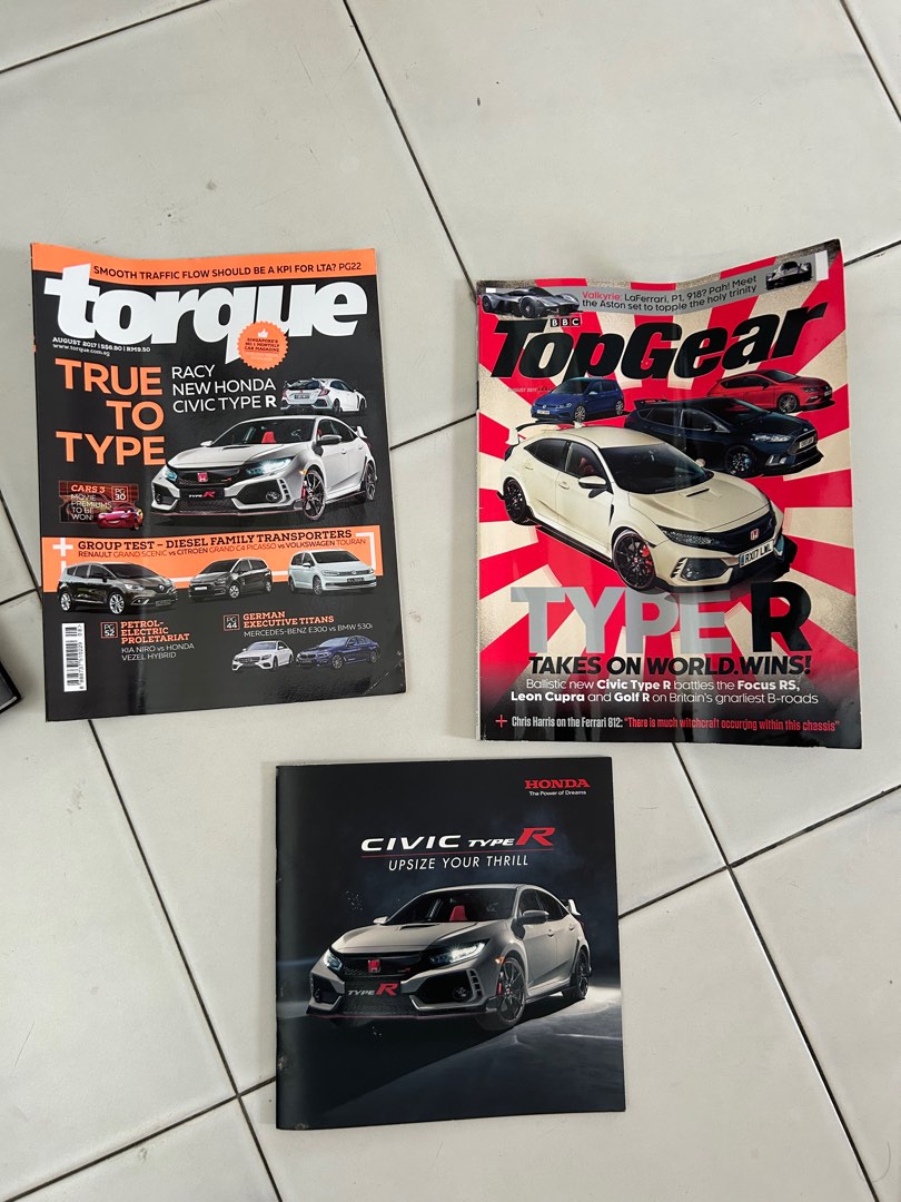 FK8 Civic Type R brochure magazines, Hobbies & Toys, Books & Magazines ...