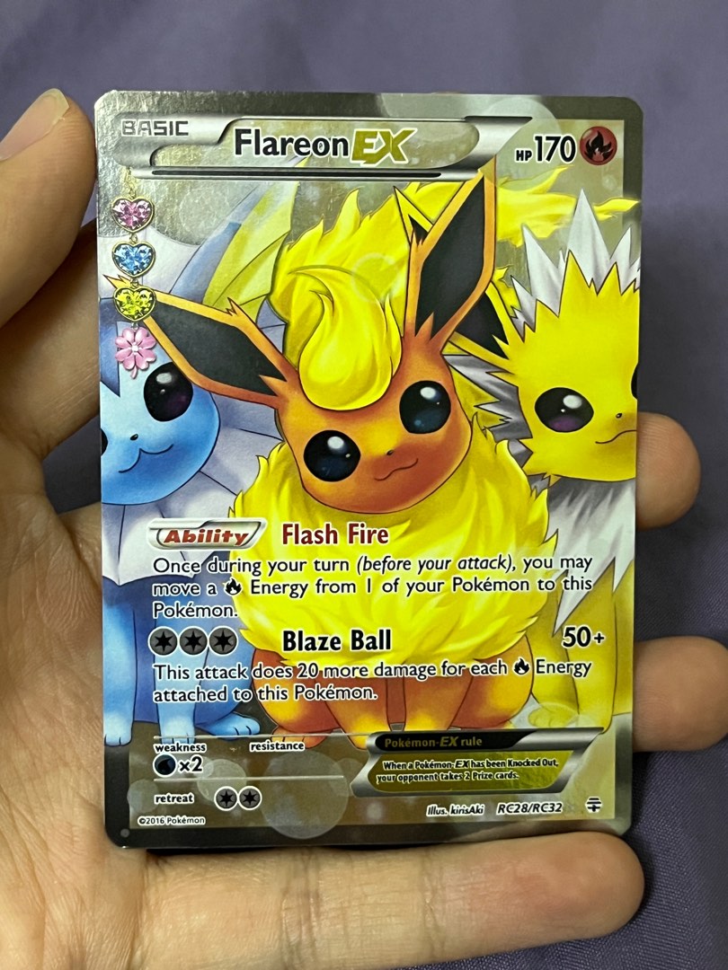 Flareon EX - RC28/RC32 Generations Radiant Collection Pokemon, Hobbies ...
